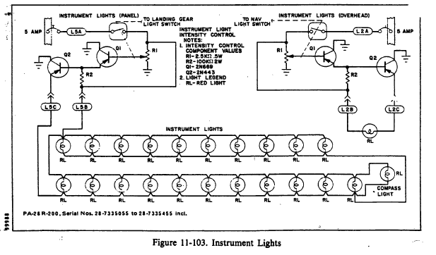 Instrument Light Wiring Question — Piper Forum