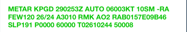 How to Read a METAR | Piper Owner Society